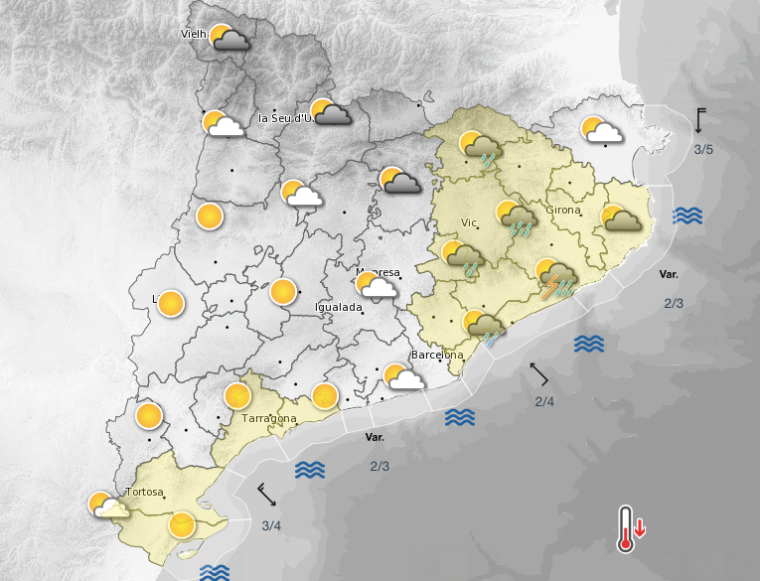 Avís per intensitat de pluja al Vallès Occidental